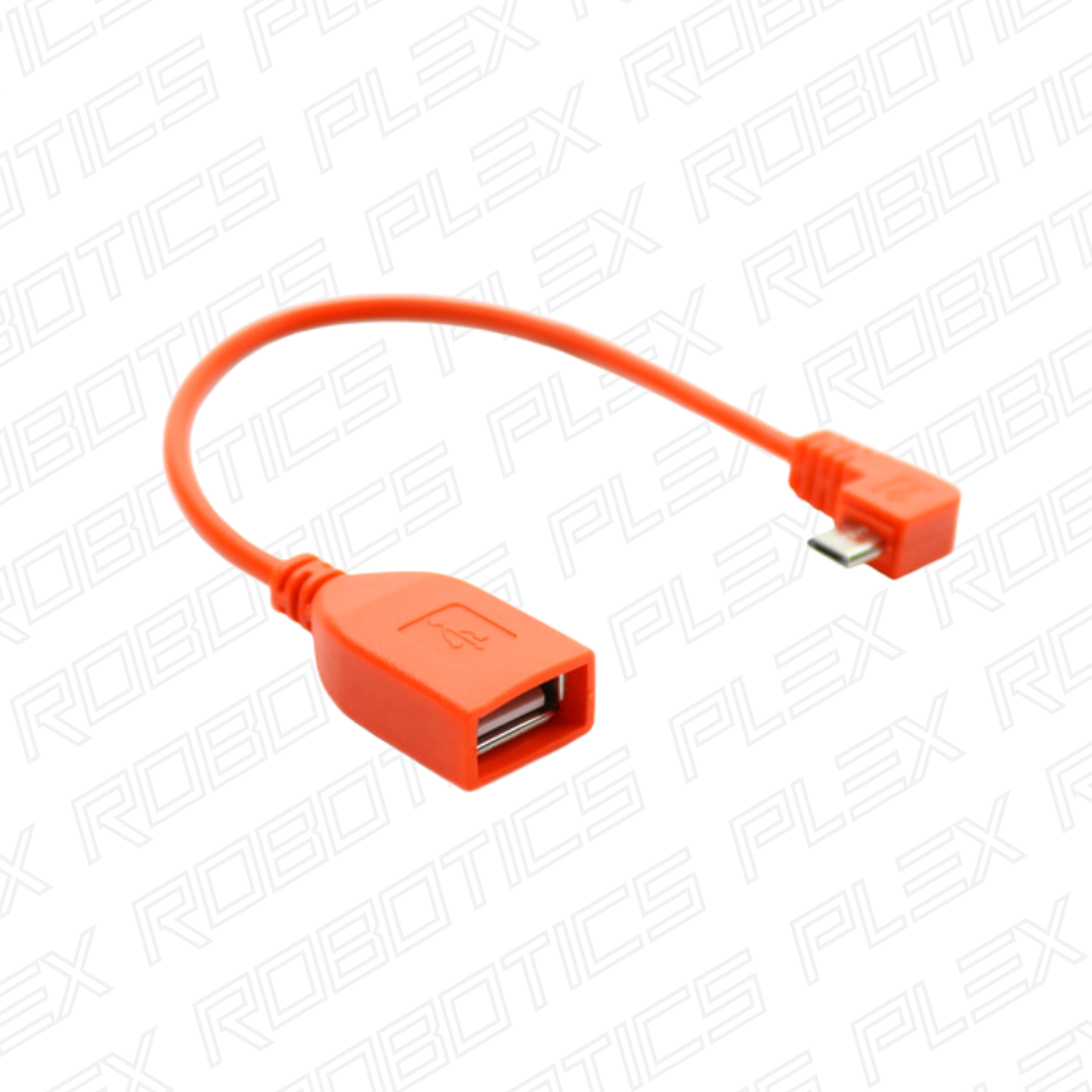 USB Female A to Micro USB Adapter - Orange – PLEX Robotics