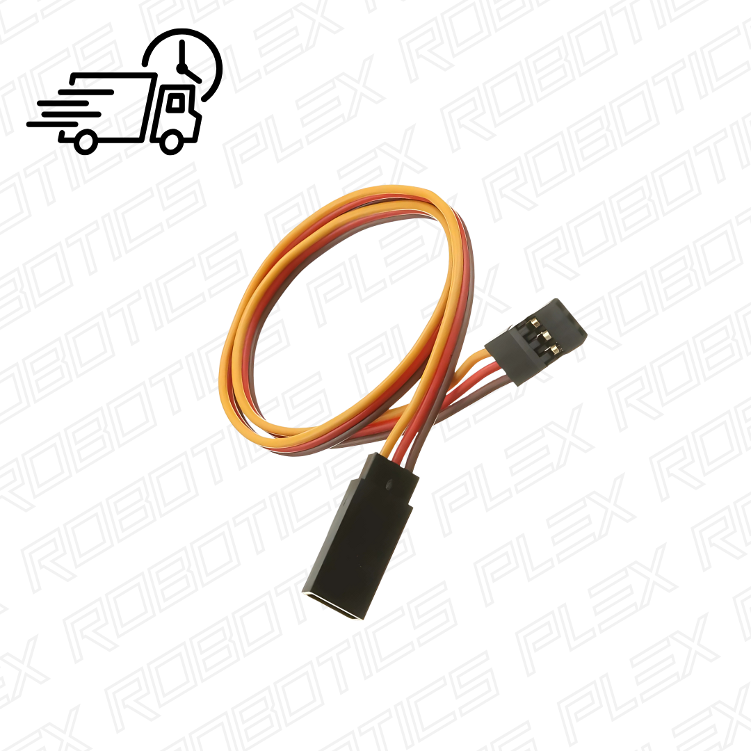 Servo Extension (Straight Wire, Male to Female, 3-Pos TJC8) (2 Pack) – PLEX Robotics